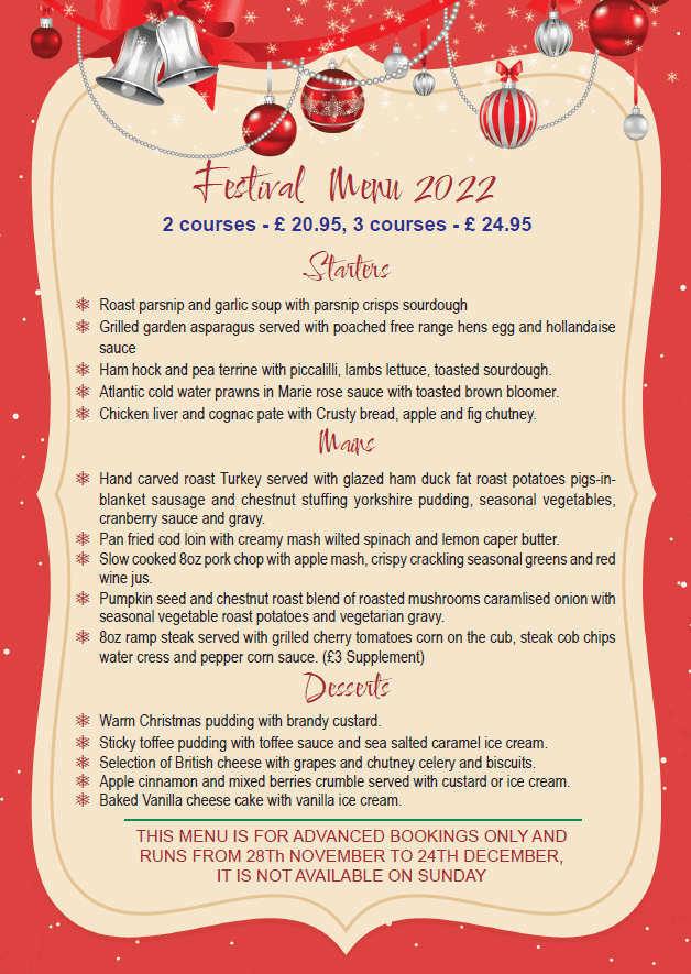 Christmas festivities at The compasses | thecompasses-gomshall.co.uk